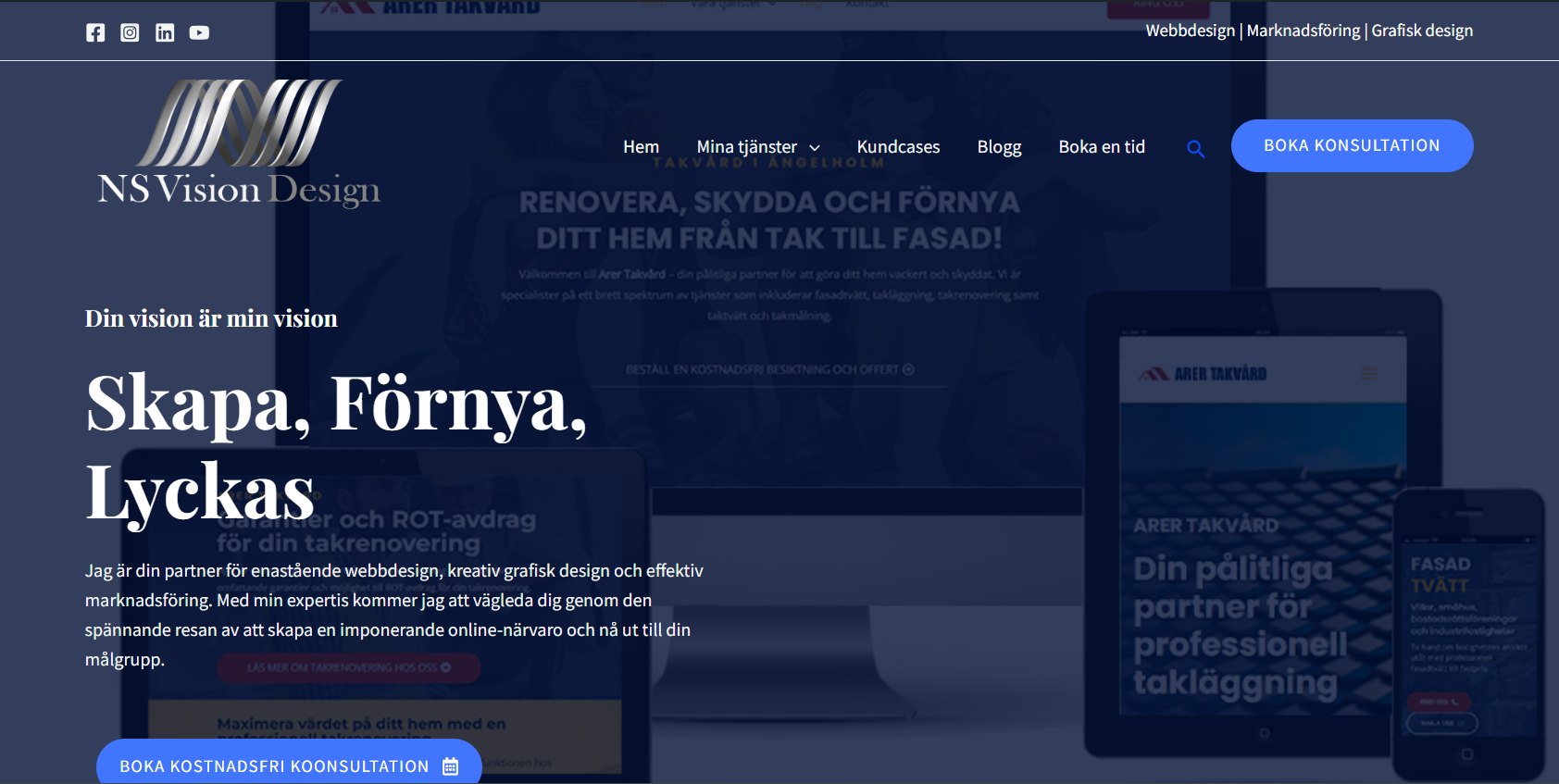 Webbdesign - NS Vision Design